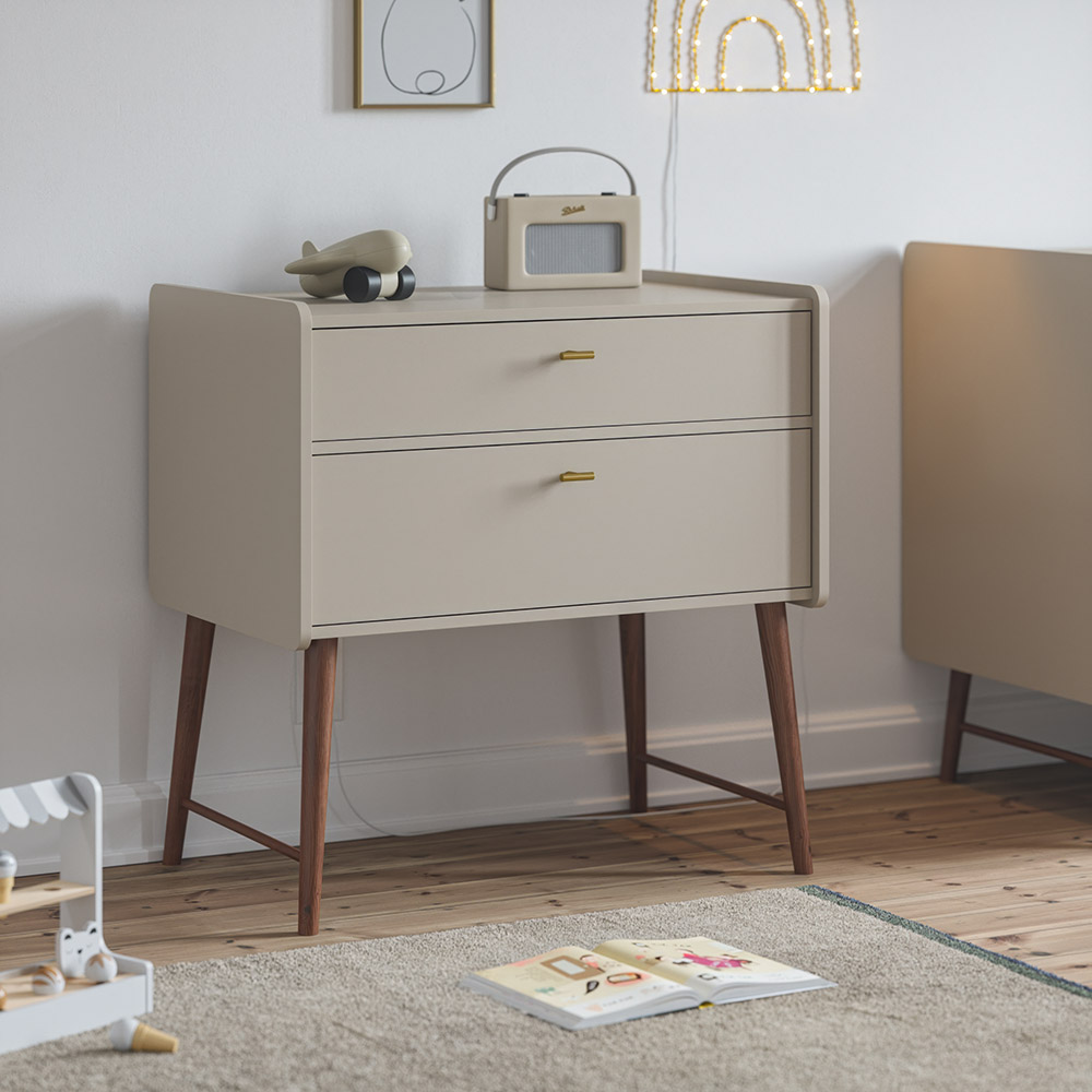 Lit évolutif 70 x 140 «ROSEAU» en beige ️ Petite Amélie